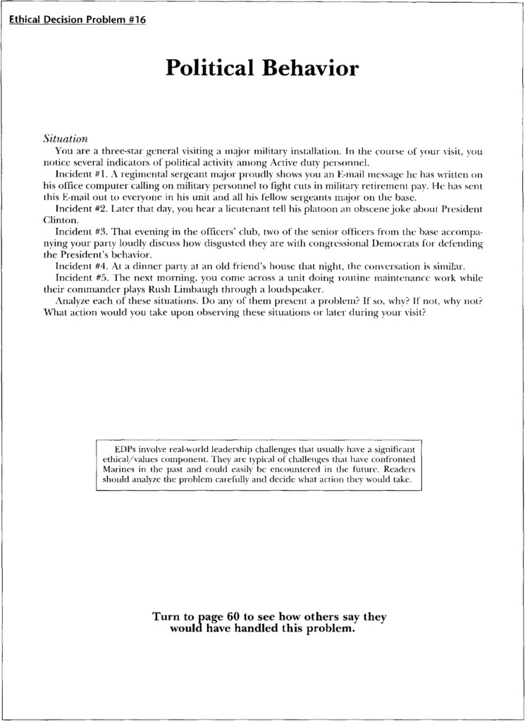 Ethical Decision Games - MCA